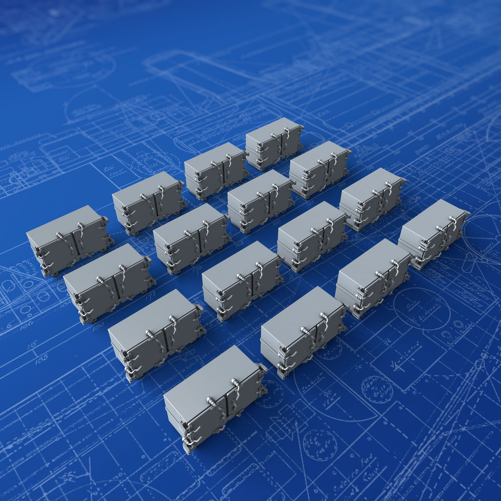 1/144 Royal Navy 40mm Bofors Ready Use Lockers x16 – Micro Master 3D ...