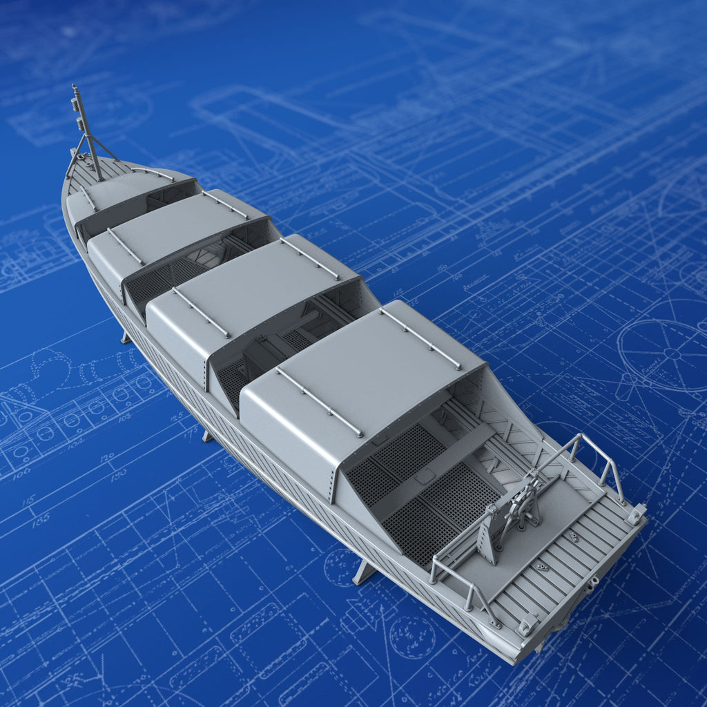 1/192 Royal Navy 45ft Motor Launch (Lighter Version with Roof/Canopy ...