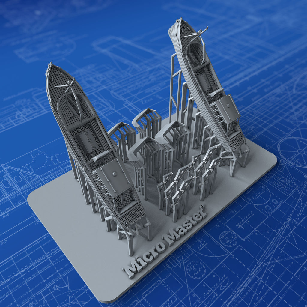 1/600 Royal Navy 35ft Motor Pinnaces x2 – Micro Master 3D Printed Hobby ...