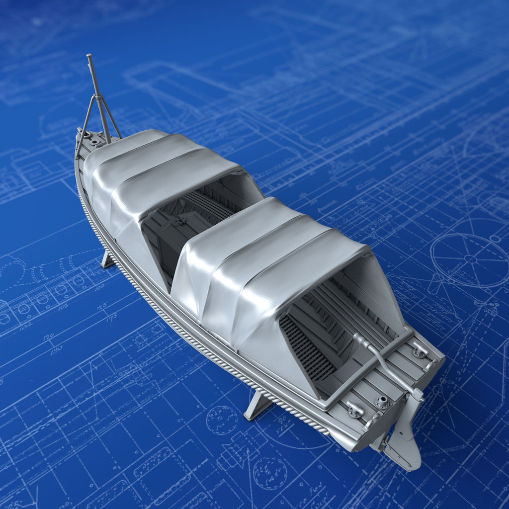 1/72 Royal Navy 20ft Motor Boat (Closed Canopy) V & W Class Destroyers ...
