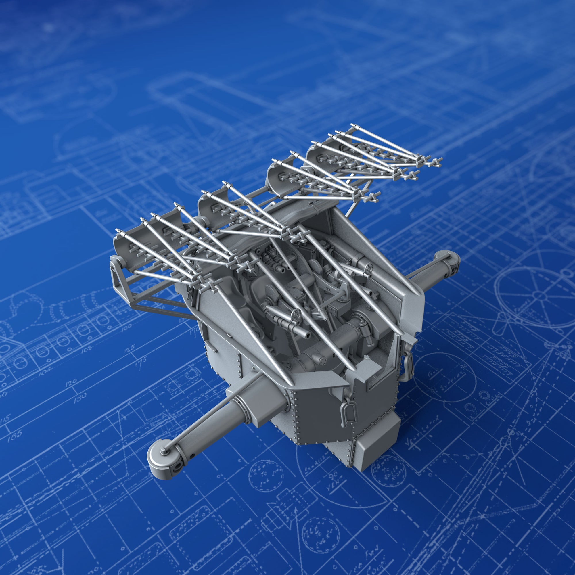 1/144 Royal Navy HACS MKIII* with Type 285 Radar – Micro Master 3D ...