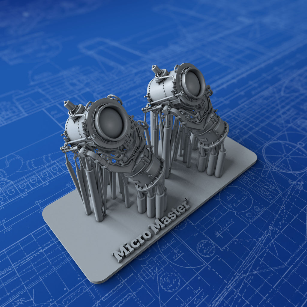 1/150 Royal Navy 24" Searchlight Projectors MKIIA x2 – Micro Master 3D ...