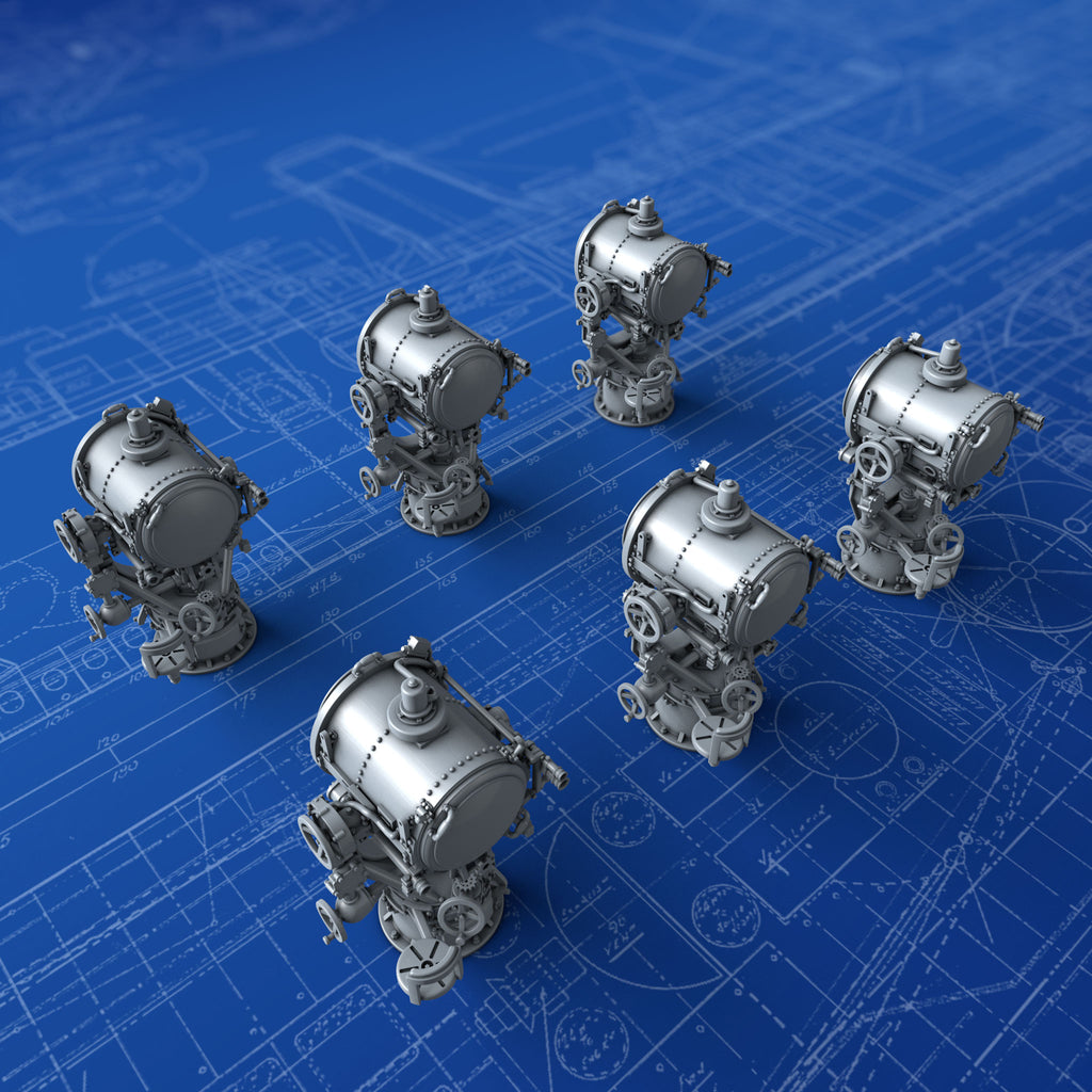 1/400 Royal Navy 24" Searchlight Projectors MKIIA x6 – Micro Master 3D ...