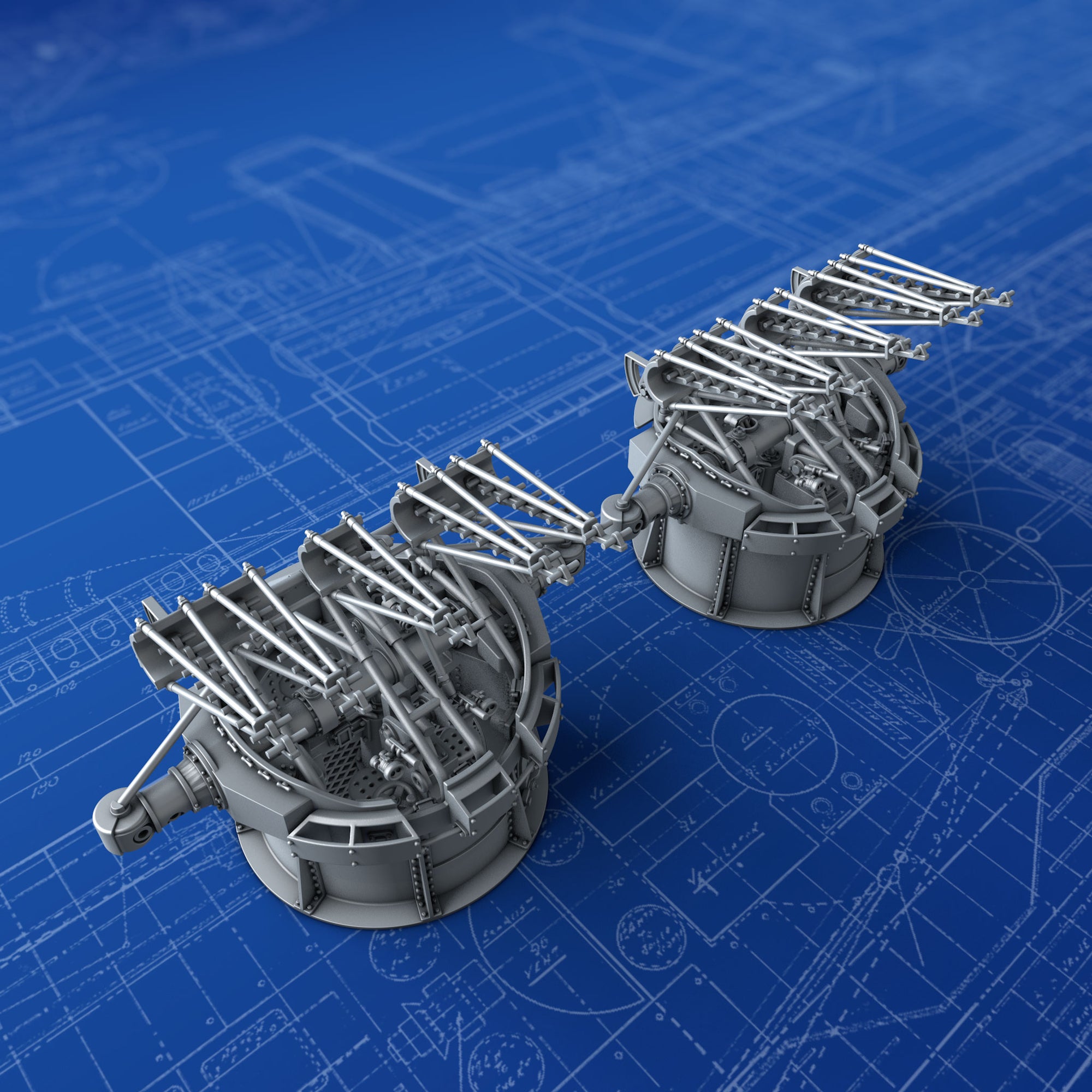 1/350 Royal Navy Rangefinder Director MKV** (Type 285 Mod 1) x2 – Micro ...