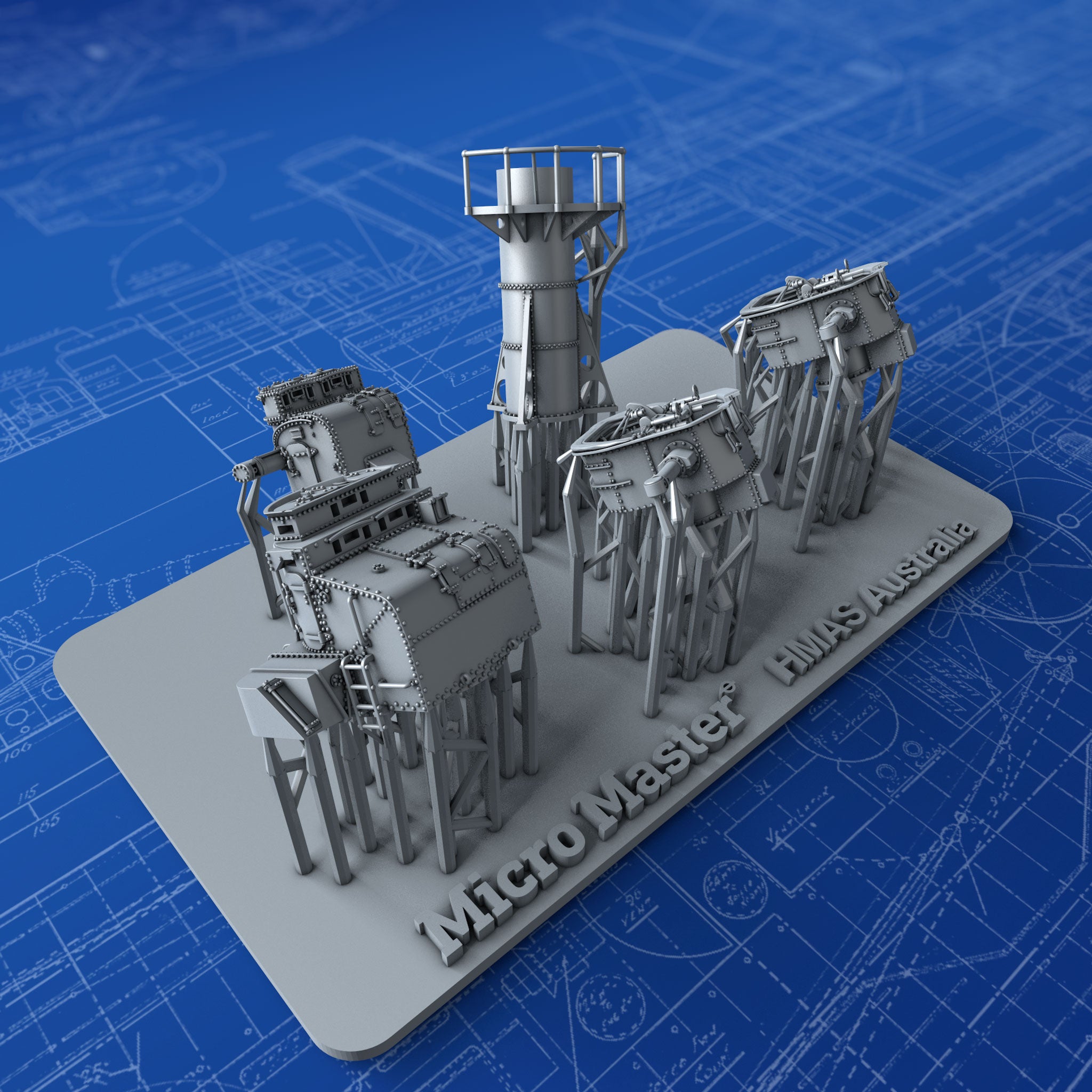 1/700 Royal Australian Navy HMS Australia Fire Control Director Set ...