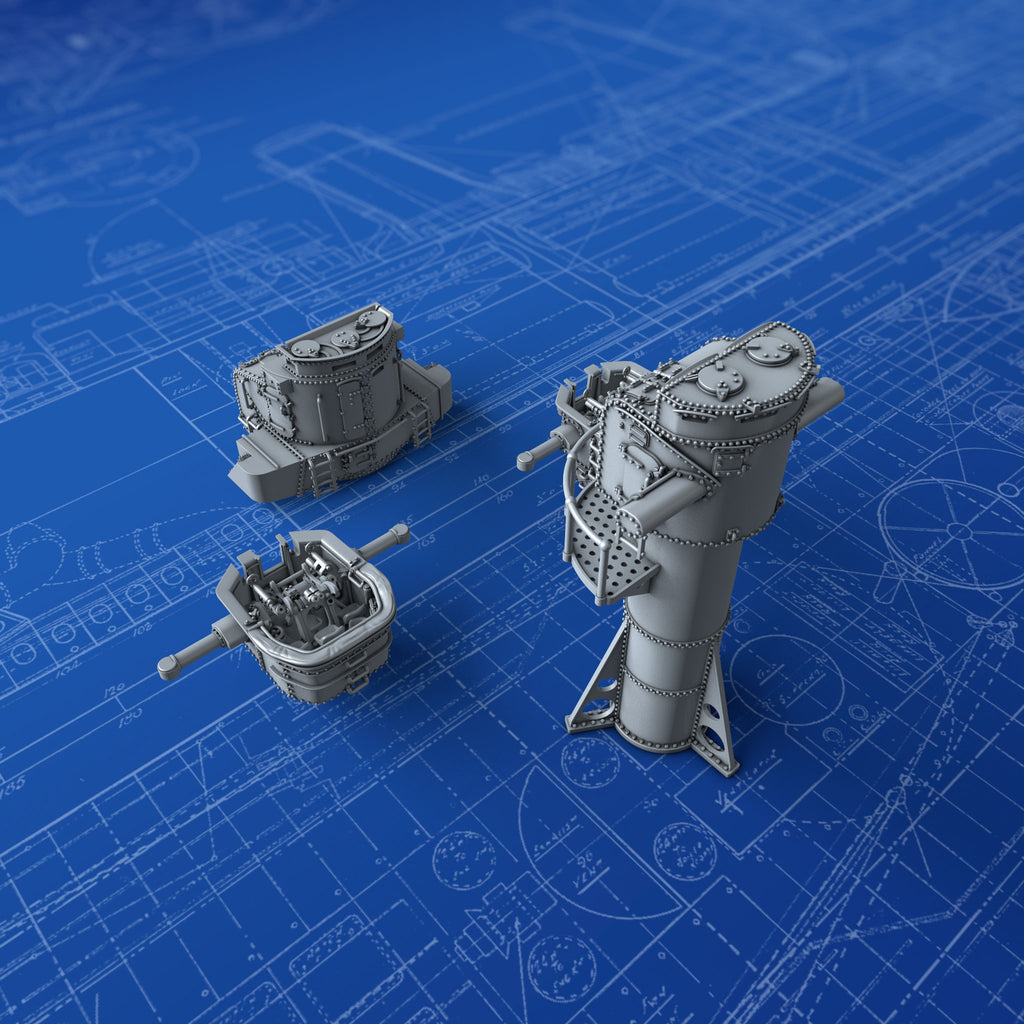 1/700 Royal Australian Navy HMS Australia Fire Control Director Set ...