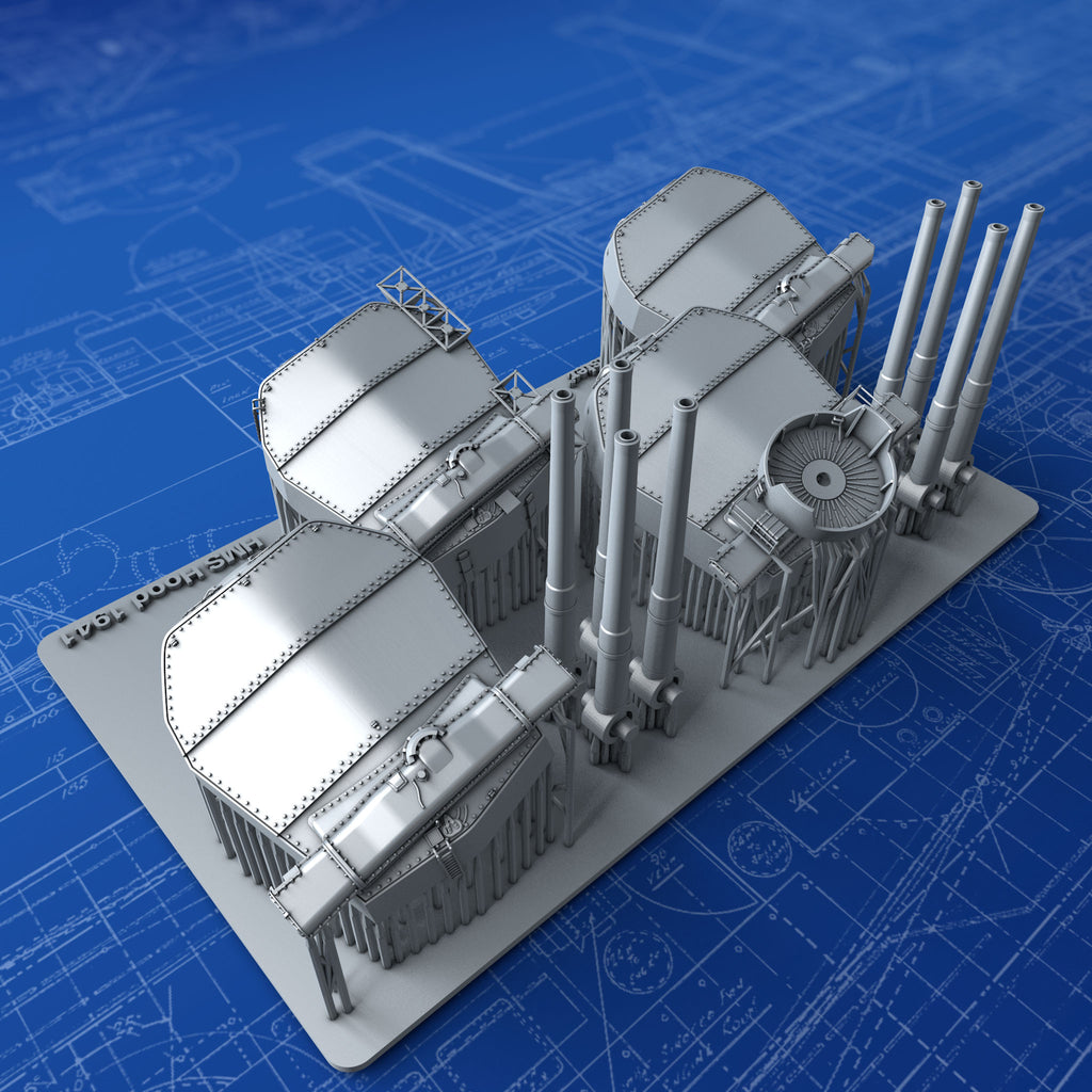1/700 Royal Navy 15" (38.1cm) MKII Turrets HMS Hood (1941) – Micro ...