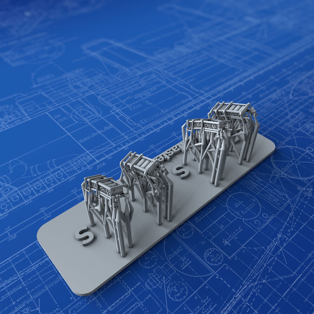 1/700 Royal Navy Depth Charge Rails MKI x4 (6 Charge Version) – Micro ...