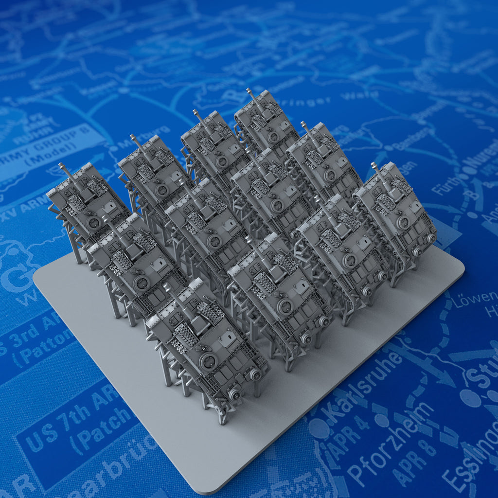 1/700 Scale WW2 German StuH 42 G (Sturmhaubitze 42) SPG's x12 – Micro ...