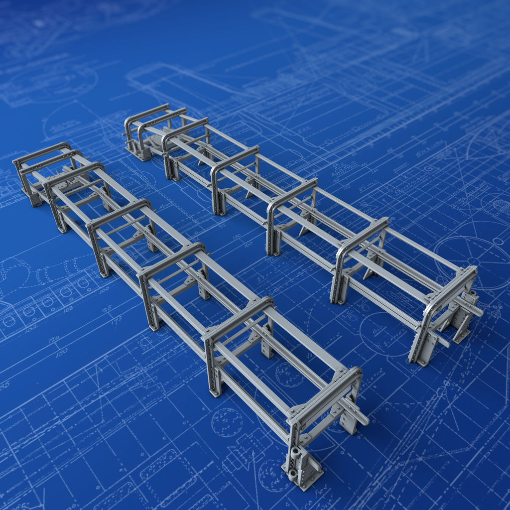 1/96 Royal Navy Depth Charge Rails MKI x2 (15 Charge Version) – Micro ...