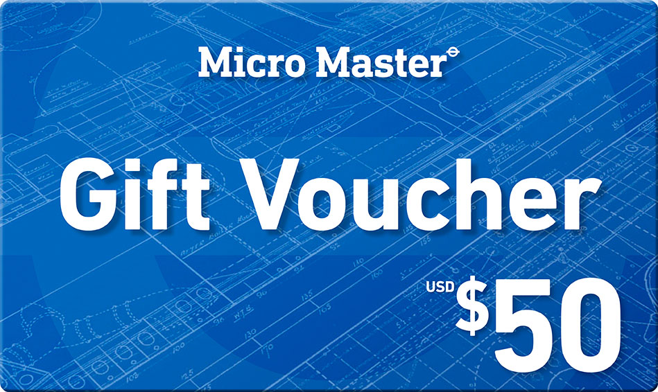 Micro Master Gift Vouchers – Micro Master 3D Printed Hobby Parts