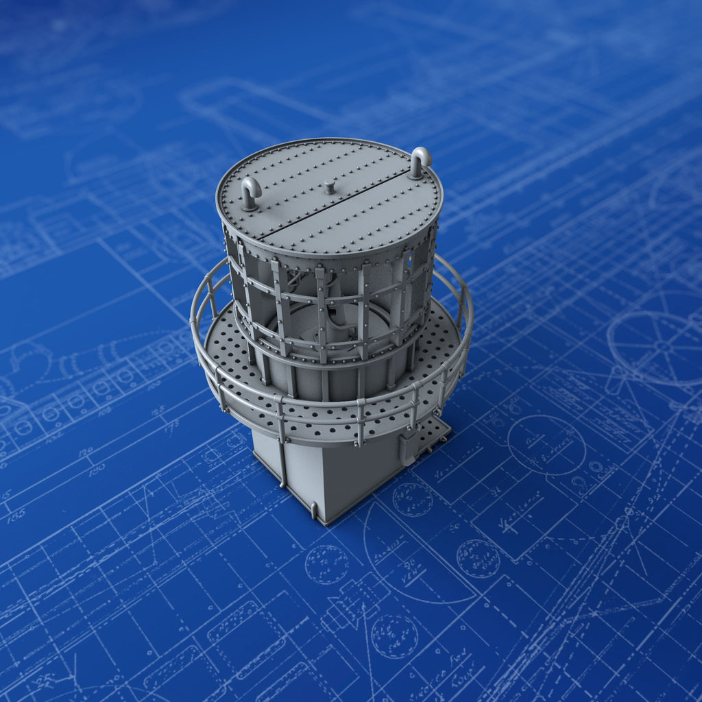 1/350 Royal Navy Type 273 Radar RDF Lantern and Office x1 (Circular Pl ...
