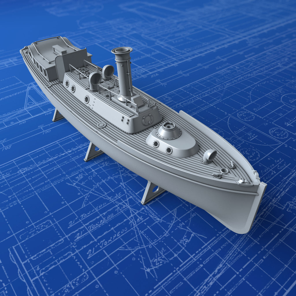 1/144 Royal Navy 50ft Steam Pinnace – Micro Master 3D Printed Hobby Parts