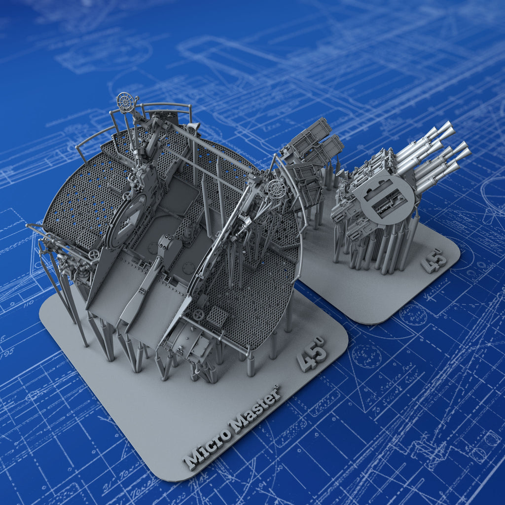 1/150 Royal Navy 2-pdr Octuple Pom Pom (4cm/39) QF MKVIII on ‘M’ (MKV ...