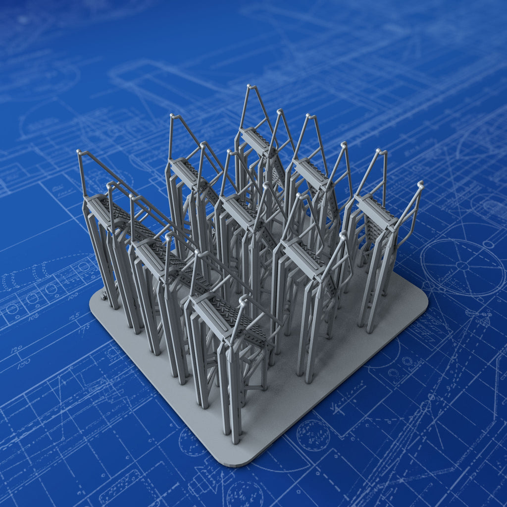1/150 Royal Navy 7ft 6in Deck Ladders x9 – Micro Master 3D Printed ...
