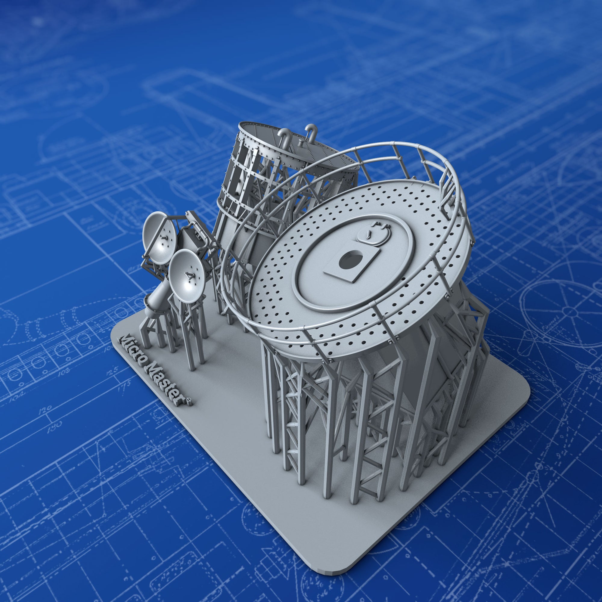 1/200 Royal Navy Type 273 Radar RDF Lantern and Office x1 (Circular Pl ...