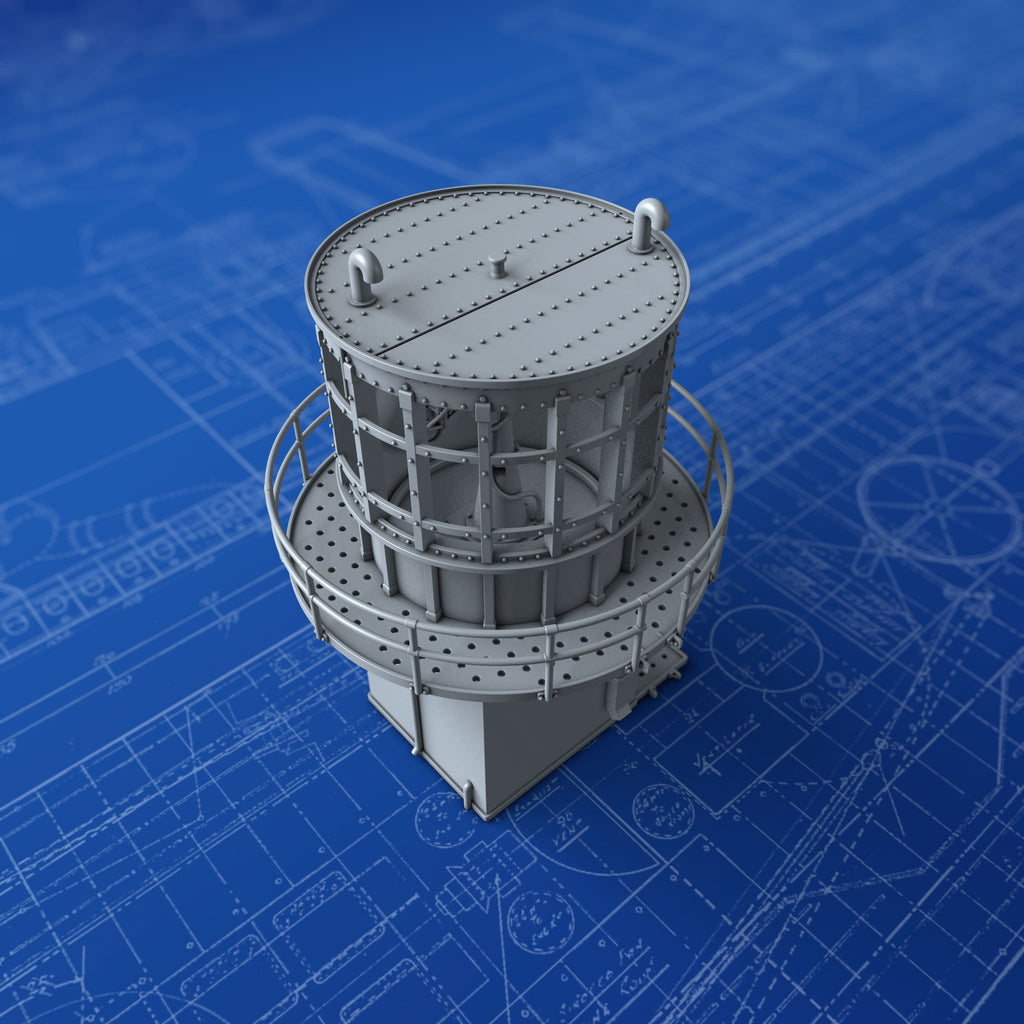 1/200 Royal Navy Type 273 Radar RDF Lantern and Office x1 (Circular Pl ...