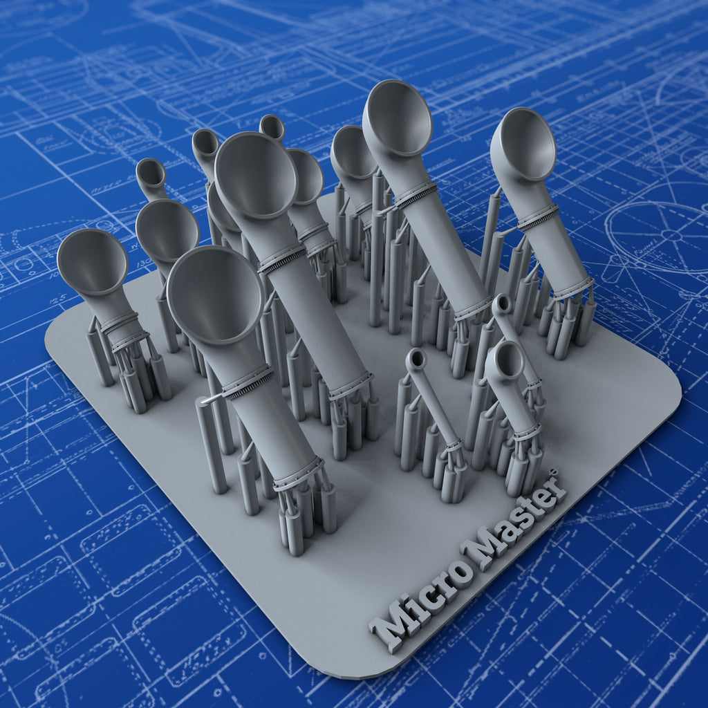 1/350 Royal Navy Flowers Class Vent Set (16 Vents) – Micro Master 3D ...