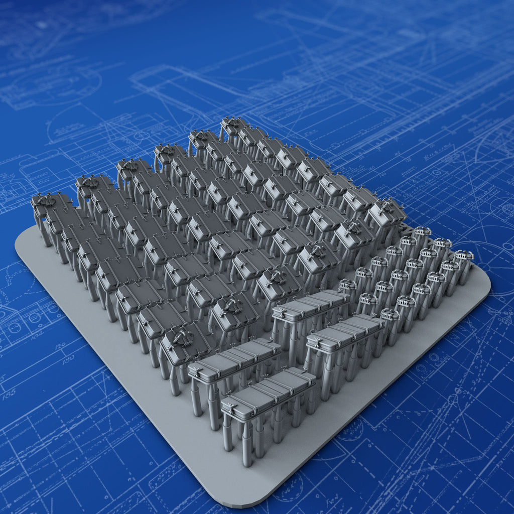 1/400 Royal Navy Deck Hatch Set x70 (7x Hatch types) – Micro Master 3D ...