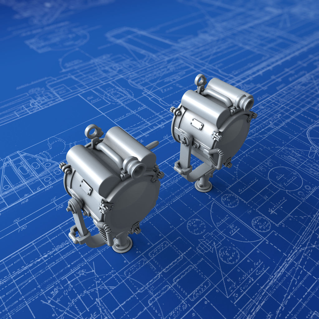 1/48 Royal Navy 10" Signalling Projector (Patt. 3860A) x2 – Micro ...