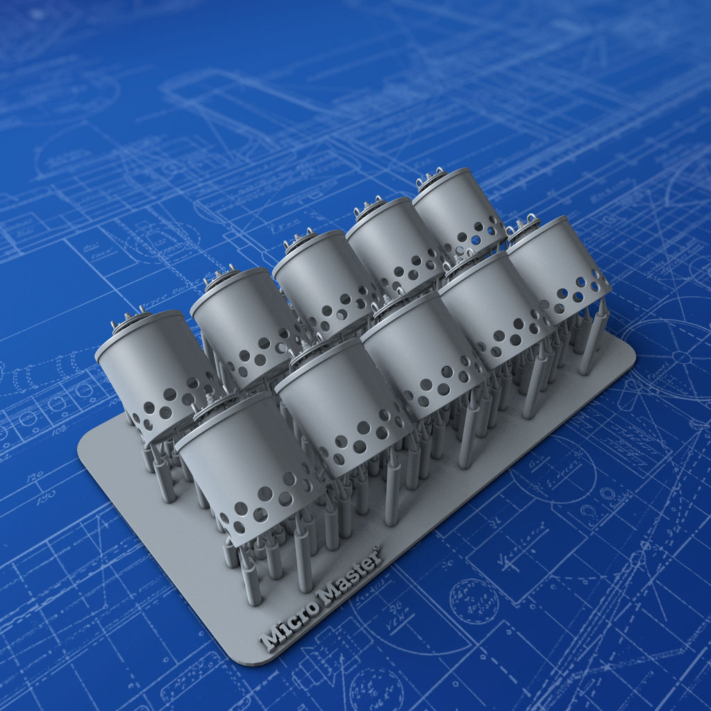 1/72 Royal Navy MKVI Smoke Floats x10 – Micro Master 3D Printed Hobby Parts