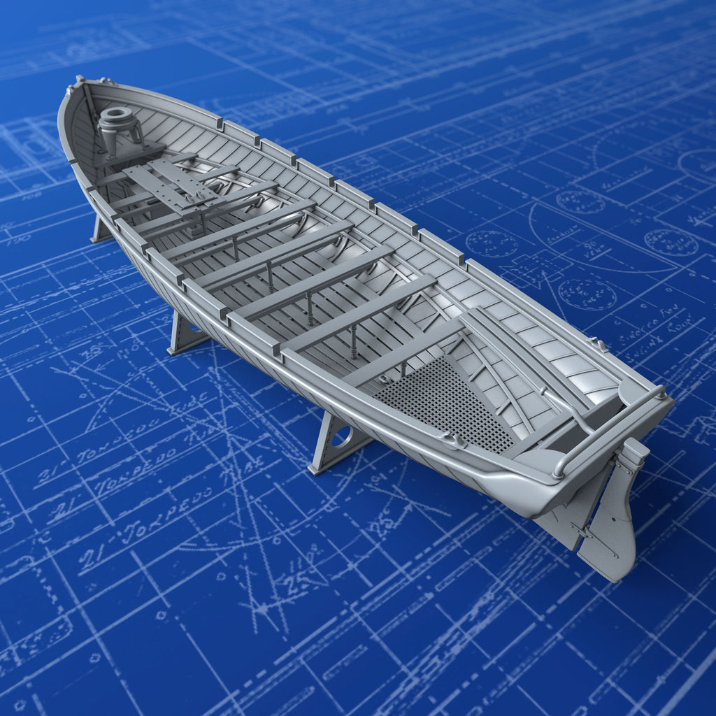 1/96 Royal Navy 36ft Sailing Pinnace x1 – Micro Master 3D Printed Hobby ...