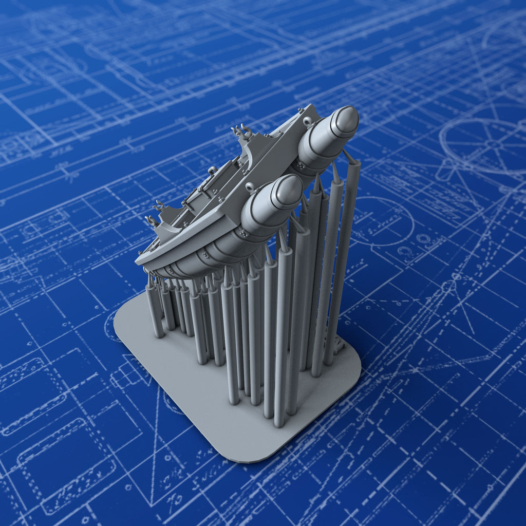 1/150 Royal Navy 10ft Working Dinghy Balsa Raft – Micro Master 3D ...