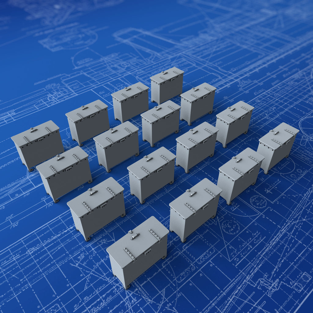 1/150 Royal Navy Life Jacket Lockers x16 – Micro Master 3D Printed ...