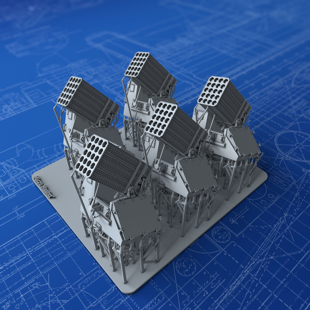 1/150 Royal Navy 7" UP Launcher MKI (AD Type 'L' MKII Mount) x5 – Micro ...