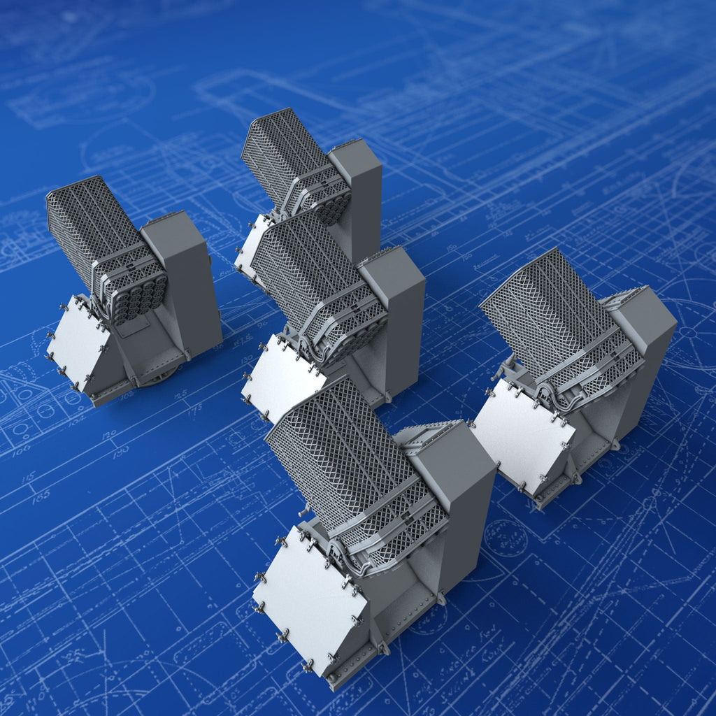 1/150 Royal Navy 7" UP Launcher MKI (AD Type 'L' MKII Mount) x5 – Micro ...