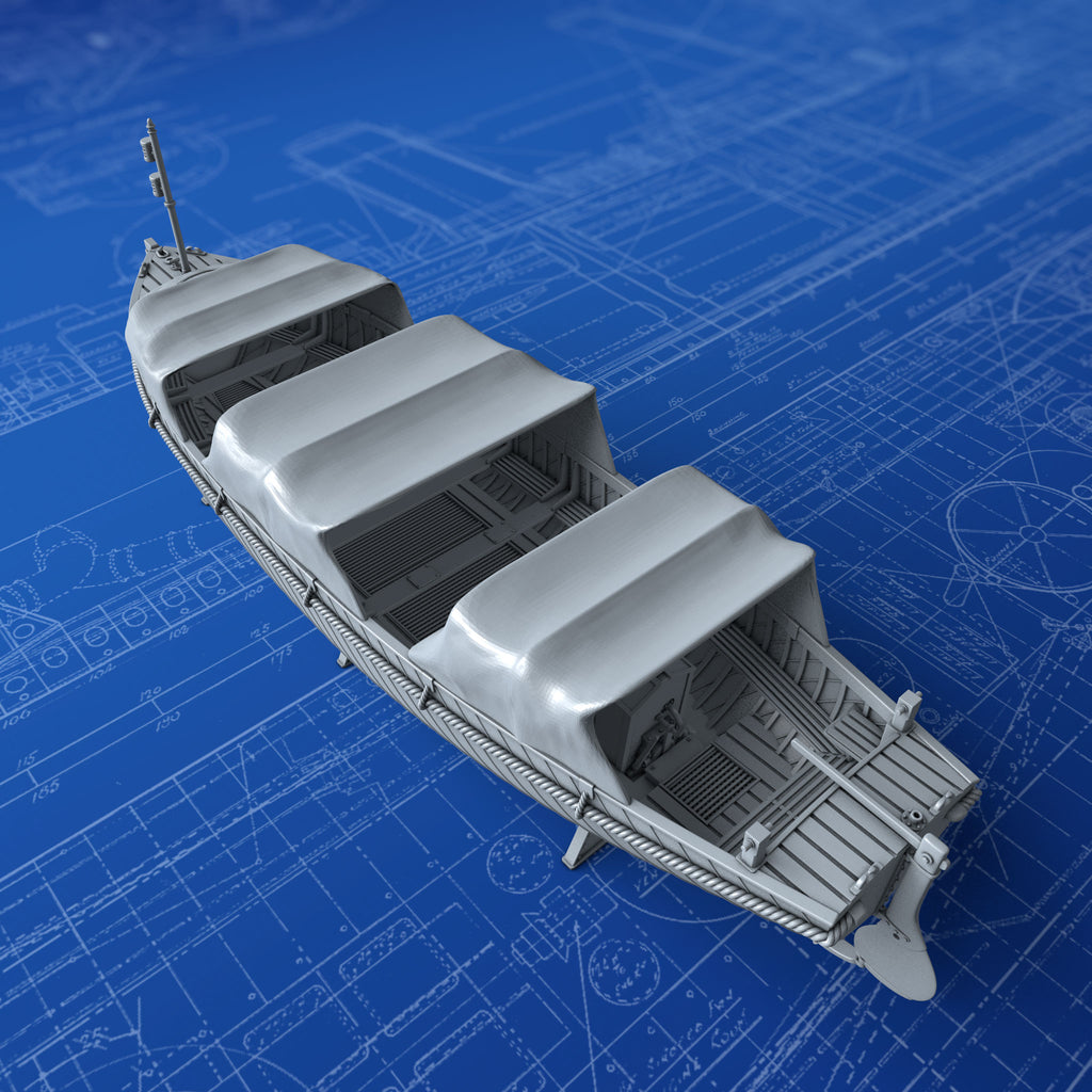 1/200 Royal Navy 36ft Harbour Launch (with Roof/Canopy) x1 – Micro ...