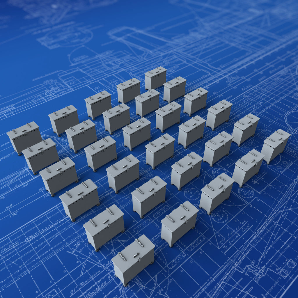 1/200 Royal Navy Life Jacket Lockers x30 – Micro Master 3D Printed ...