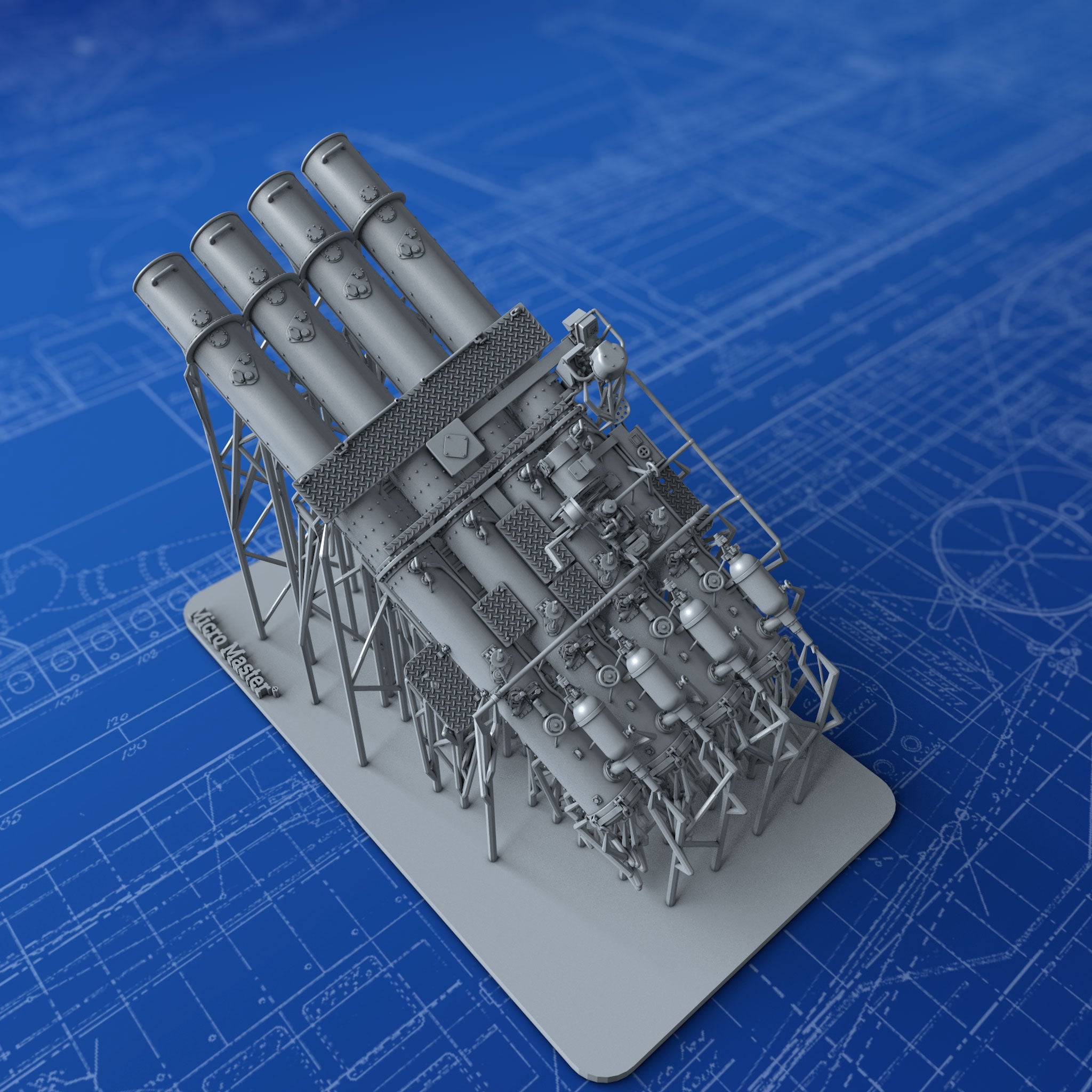 1/200 Royal Navy 21" QR MKIX Quad Torpedo Tubes – Micro Master 3D ...