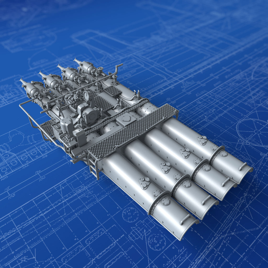 1/200 Royal Navy 21" QR MKIX Quad Torpedo Tubes – Micro Master 3D ...