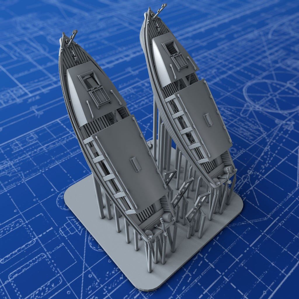 1/350 Royal Navy 25ft Motor Cutters x2 – Micro Master 3D Printed Hobby ...