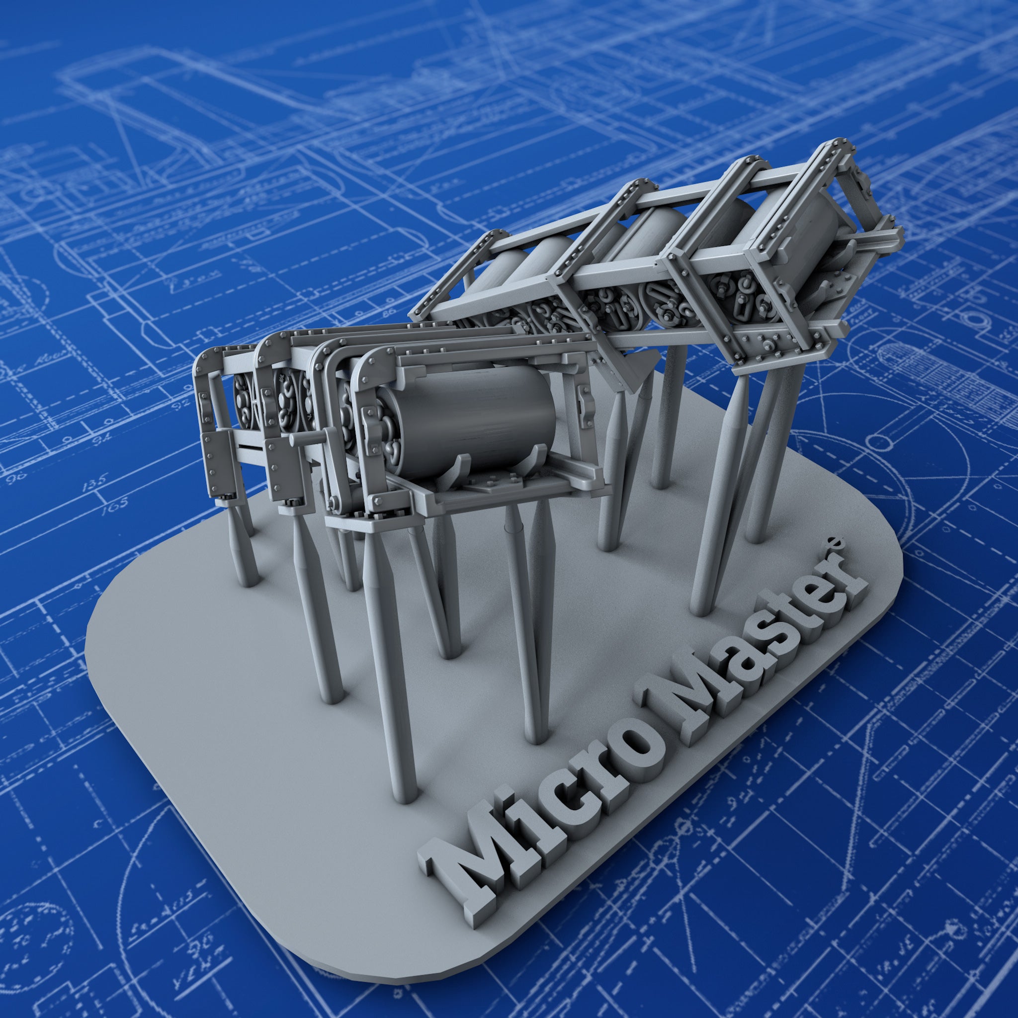 1/350 Royal Navy Depth Charge Rails MKI x2 (6 Charge Version) – Micro ...