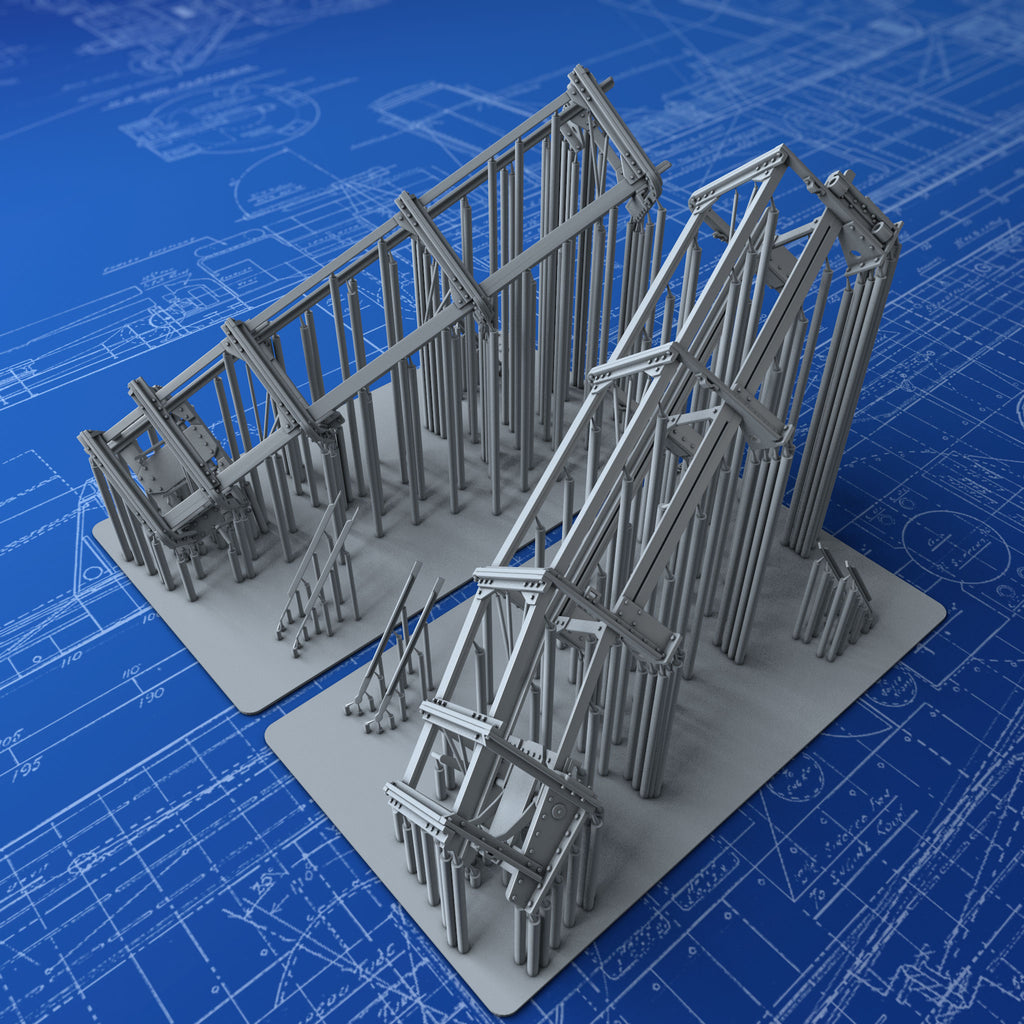 1/48 Royal Navy Depth Charge Rails MKI x2 (9 Charge Version) – Micro ...