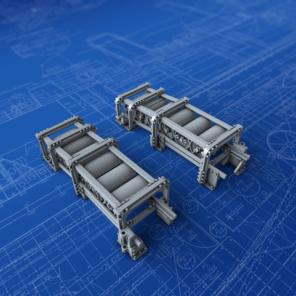 1/600 Royal Navy Depth Charge Rails MKI x2 (6 Charge Version) – Micro ...