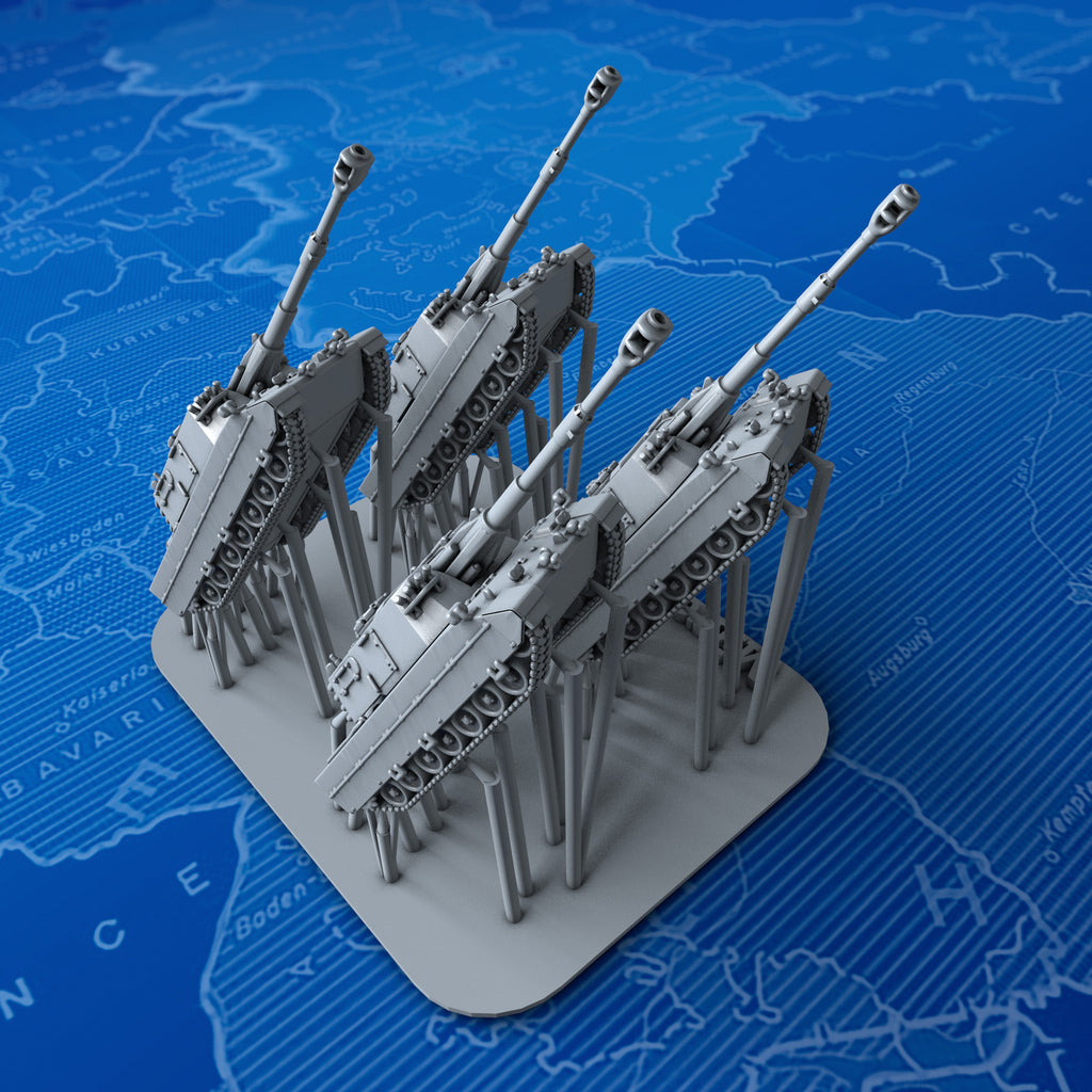 1/600 Scale Modern Italian Palmaria Self-Propelled Artillery x12 ...