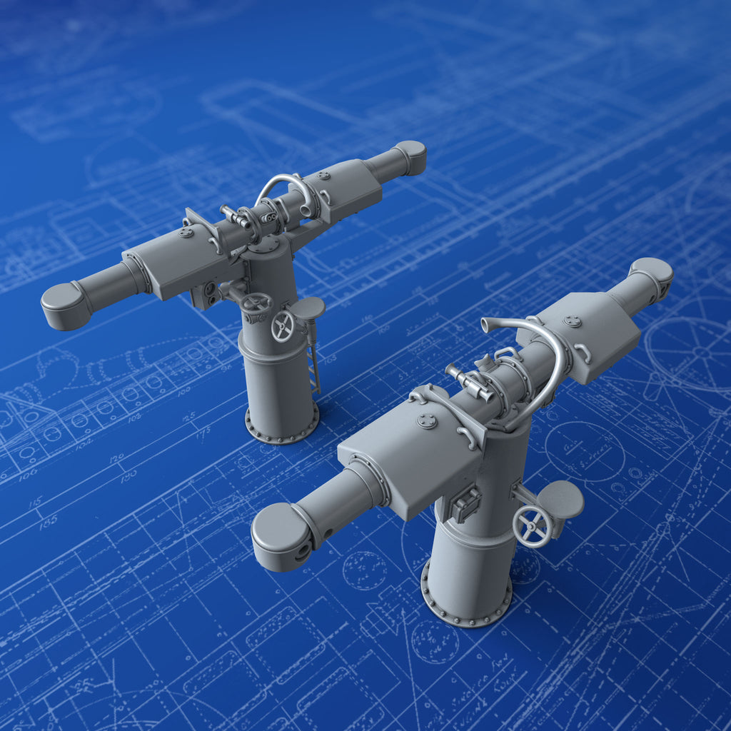 1/72 Royal Navy Leander Class 12ft Rangefinders (Port & Starboard) x2 ...