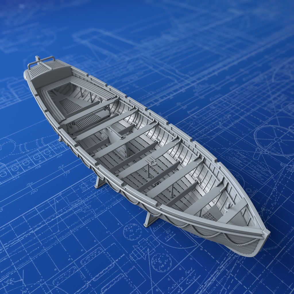 1/72 Royal Navy 32ft Life Cutter x1 – Micro Master 3D Printed Hobby Parts