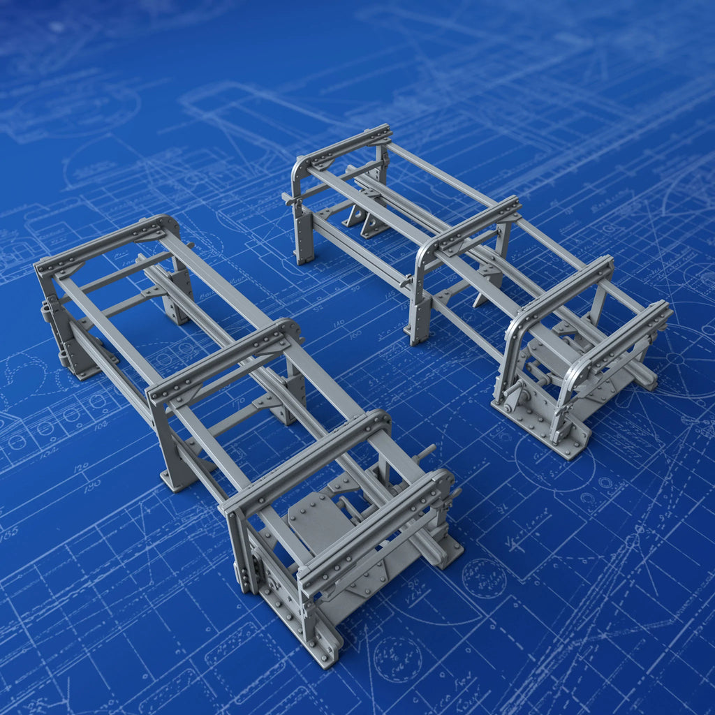 1/96 Royal Navy Depth Charge Rails MKI x2 (6 Charge Version) – Micro ...
