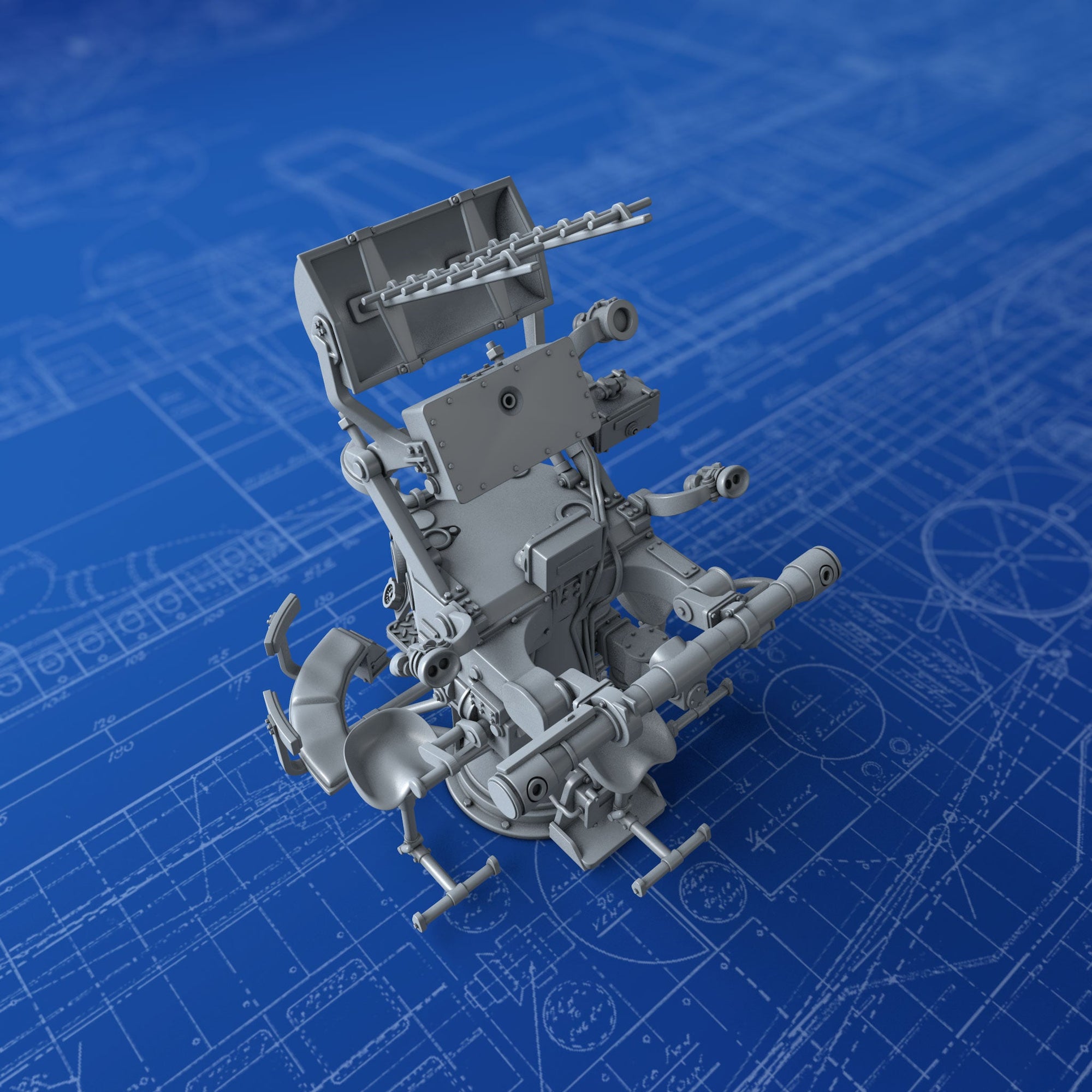 1/96 Royal Navy MKIV POM POM Director with Type 282 Radar x1 – Micro ...