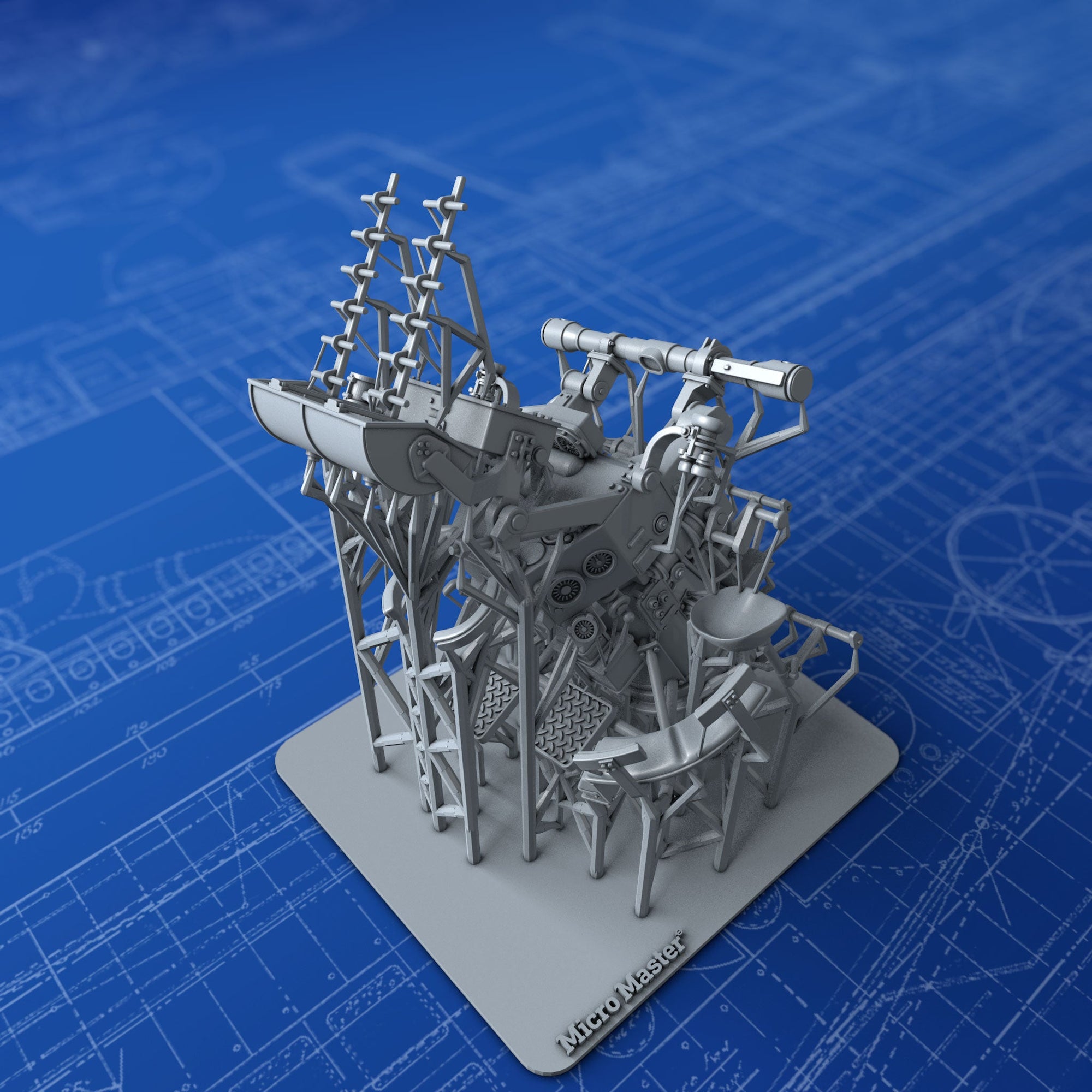 1/96 Royal Navy MKIV POM POM Director with Type 282 Radar x1 – Micro ...