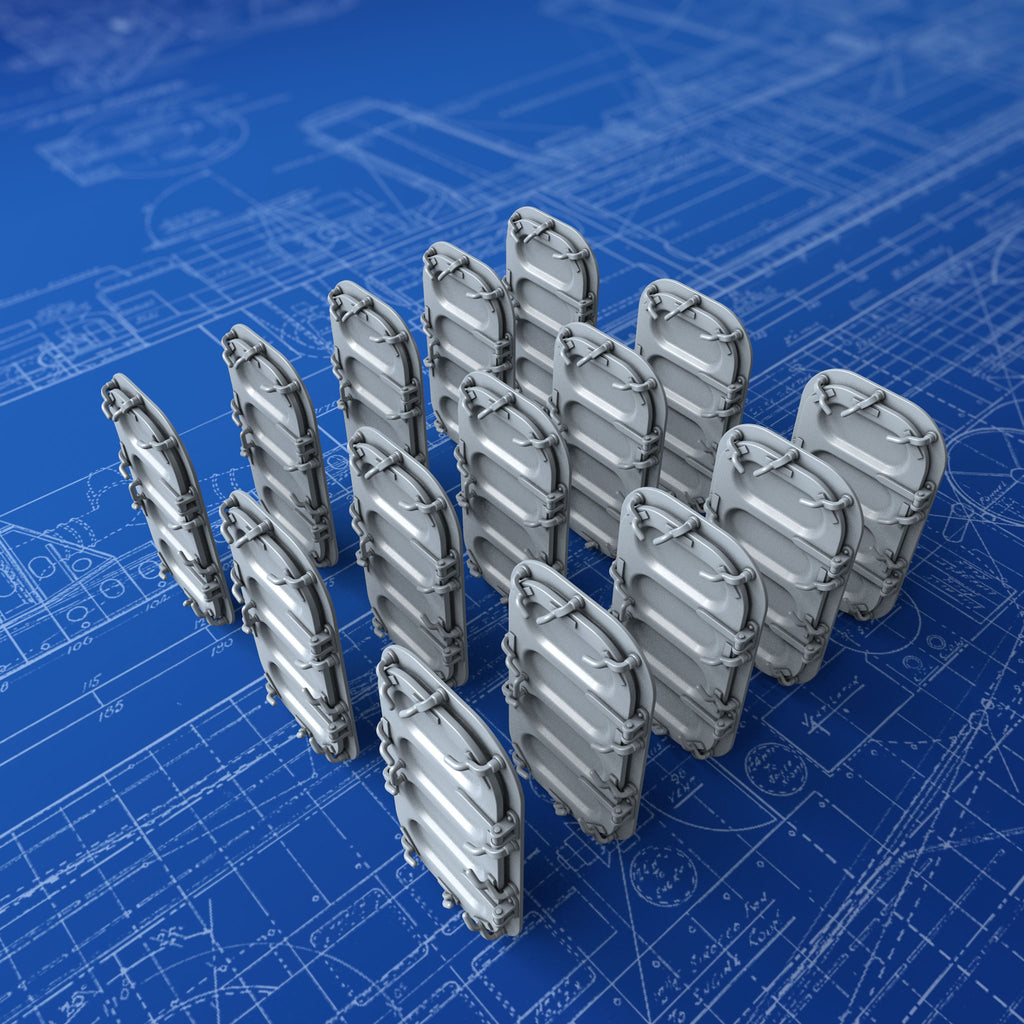 1/72 Royal Navy WW2 Water Tight Doors x15 – Micro Master 3D Printed ...