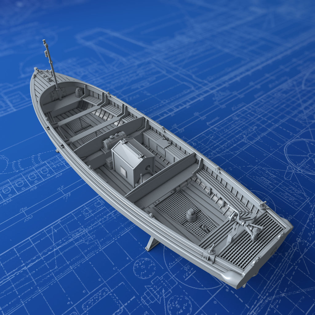 1/96 Royal Navy 32ft Motor Cutter x1 – Micro Master 3D Printed Hobby Parts