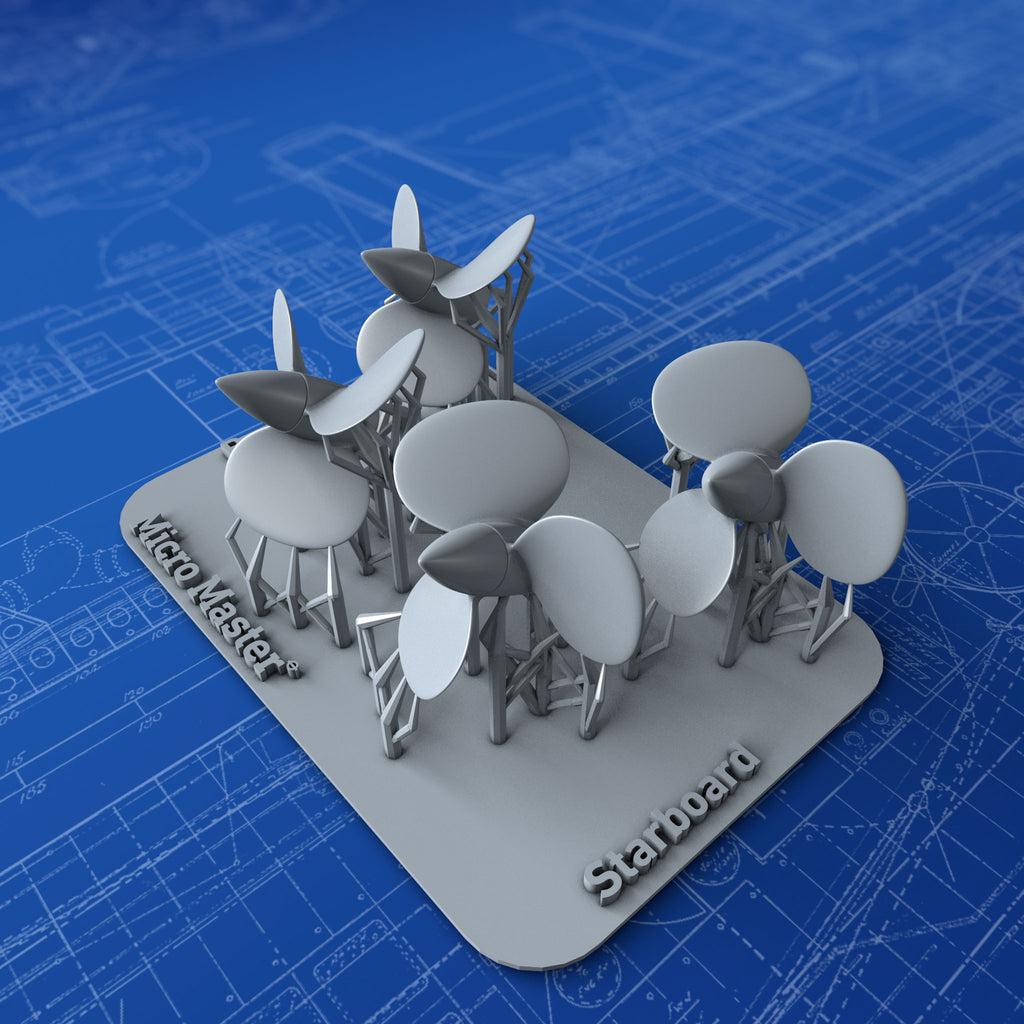 1/350 Royal Navy County Class Cruiser Propellers x4 – Micro Master 3D ...