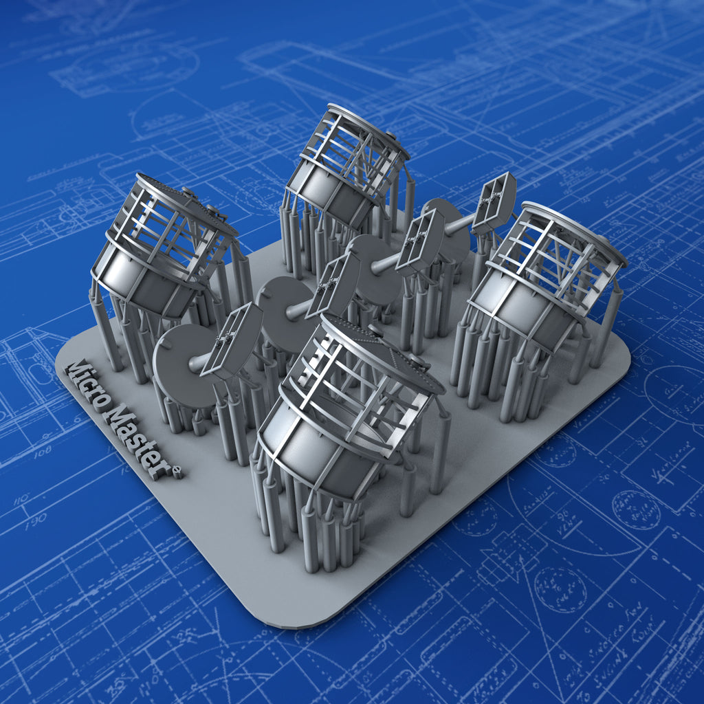1/350 Royal Navy Type 271 Radar RDF Lantern x4 – Micro Master 3D ...